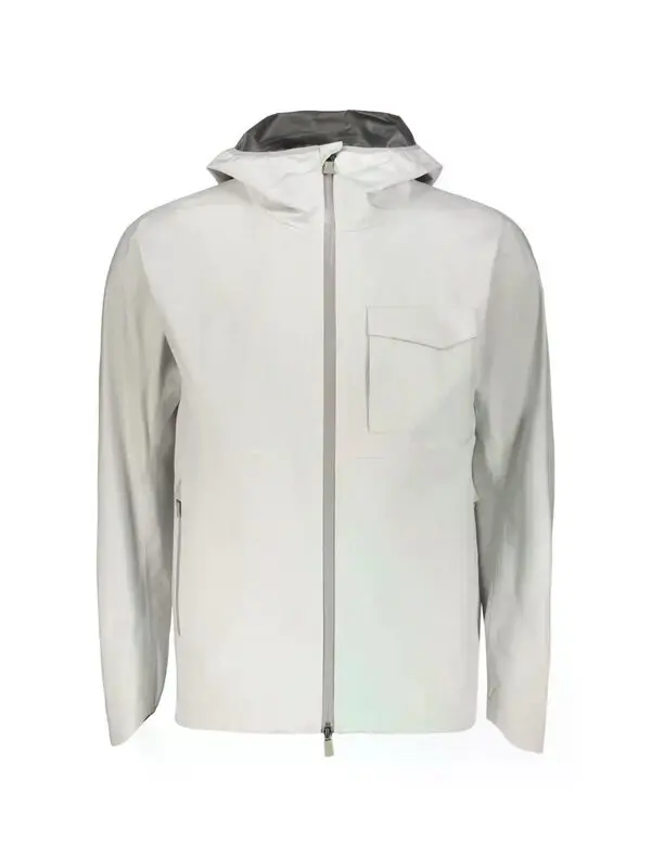 Herno Zip-up Hooded Jacket - Neutrals
