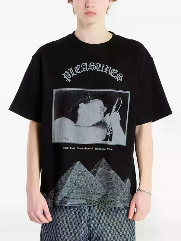 PLEASURES Elevation Heavyweight T-shirt - Black