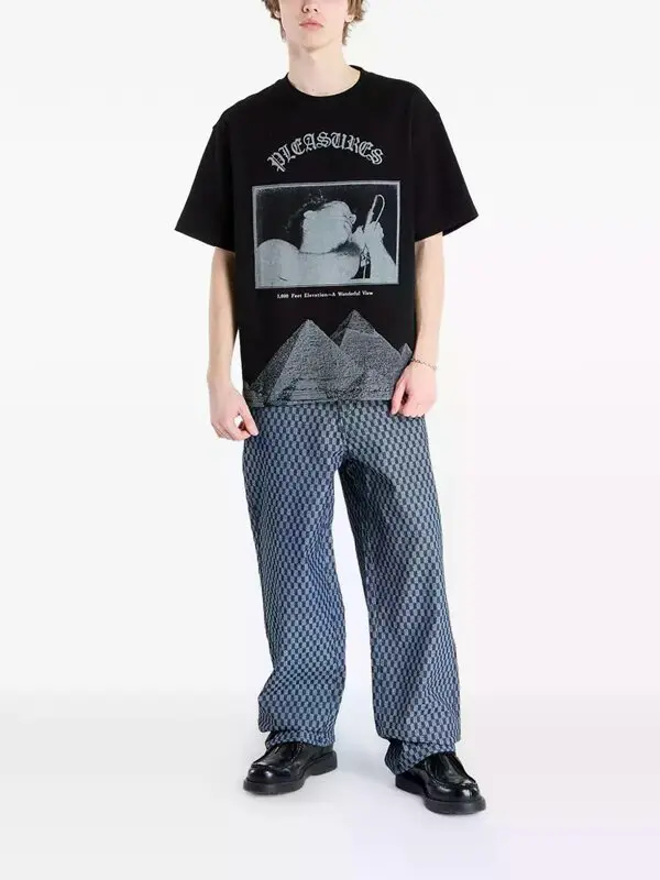 PLEASURES Elevation Heavyweight T-shirt - Black