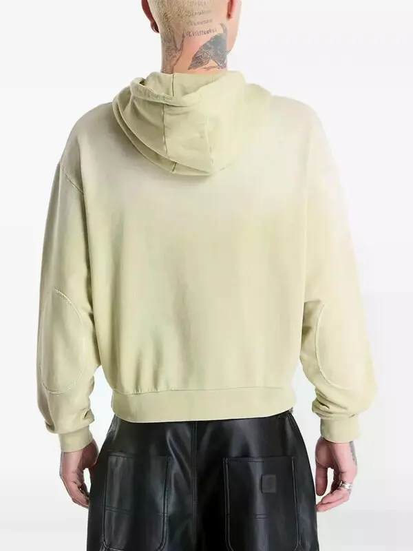BRAIN DEAD Padded-elbow Zip-up Hoodie
