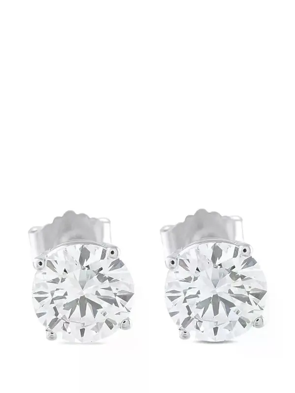 LB EXCLUSIVE Diamond Stud Earrings - Silver
