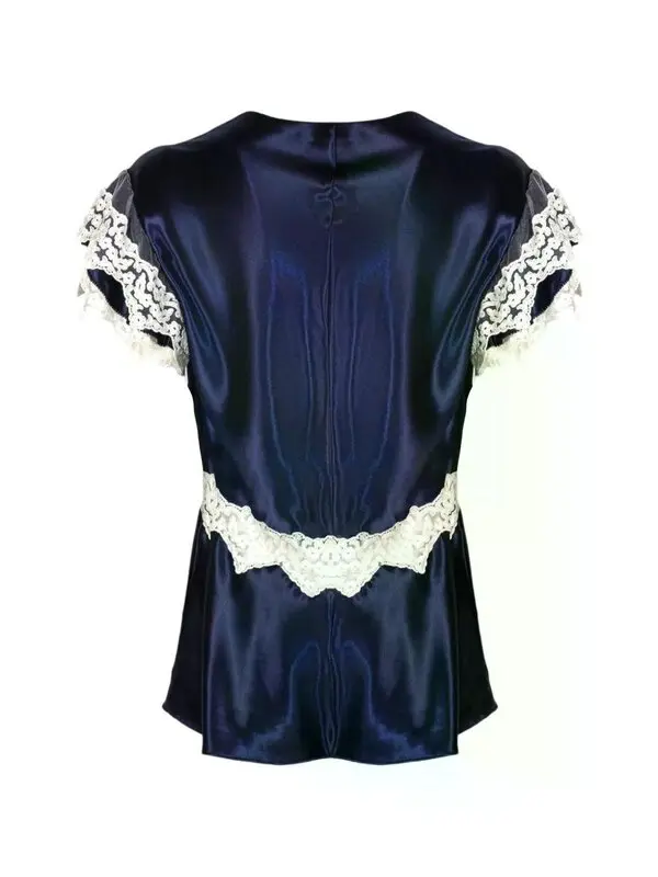 Alberta Ferretti Lace-detail Blouse