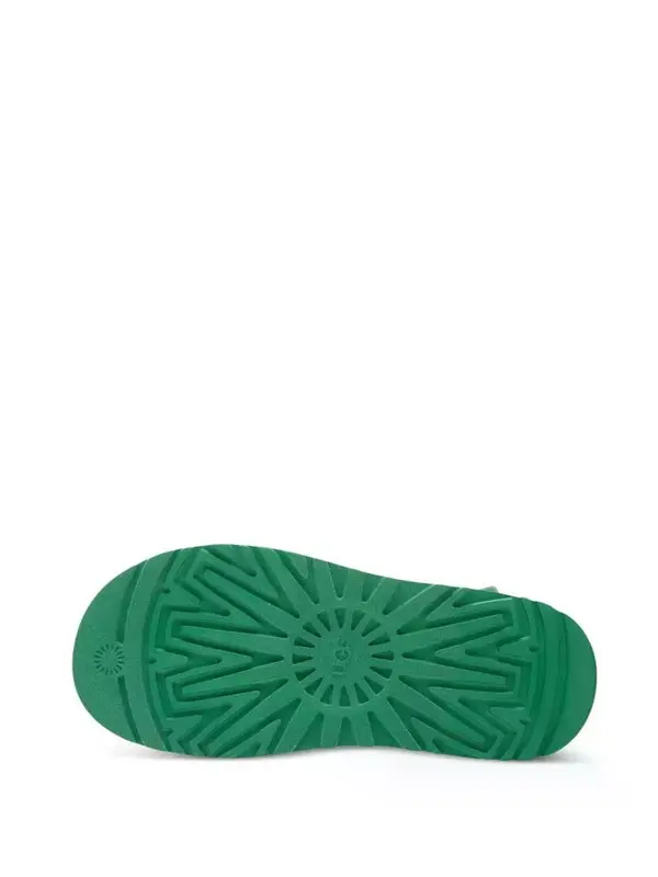 UGG Goldenglow Canvas Flat Mules - Green