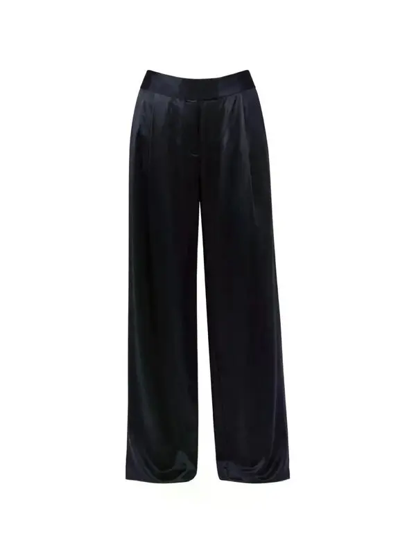 THE SEI Relaxed Wide Leg Trousers - Blue