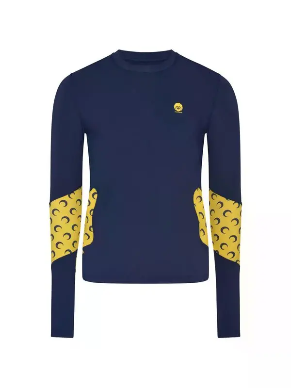 MARINE SERRE Long Sleeve Moon Print Top