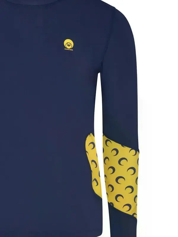 MARINE SERRE Long Sleeve Moon Print Top