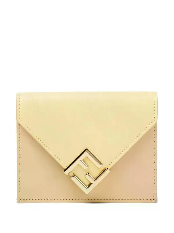 Fendi Logo Wallet - Yellow