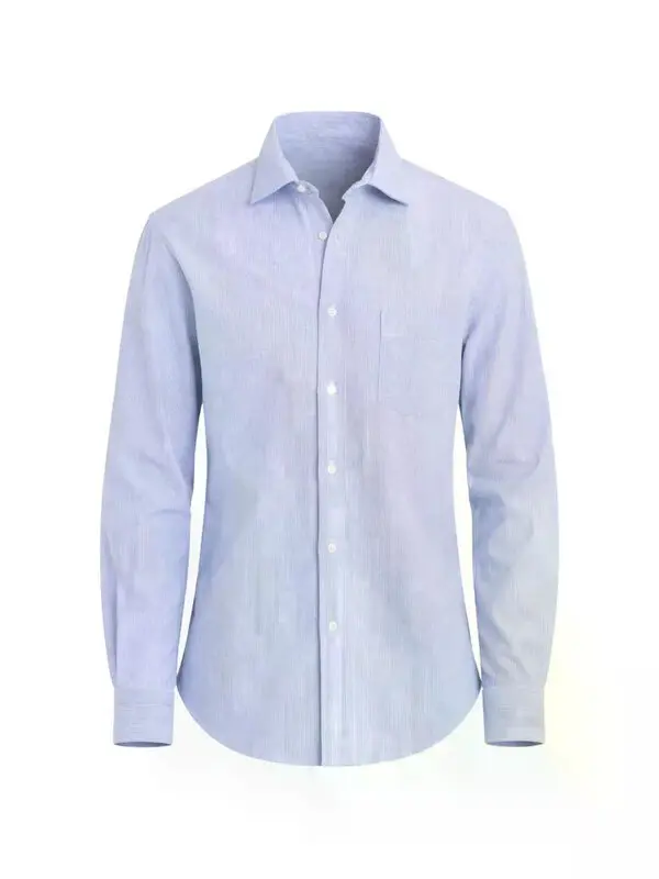 Hartford Paul Striped Shirt - Blue