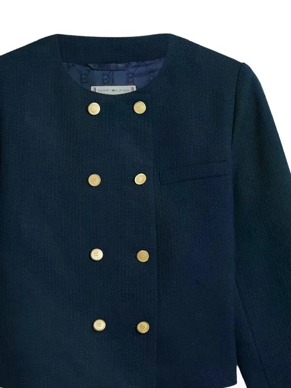 Tommy Hilfiger Button Round-neck Jacket