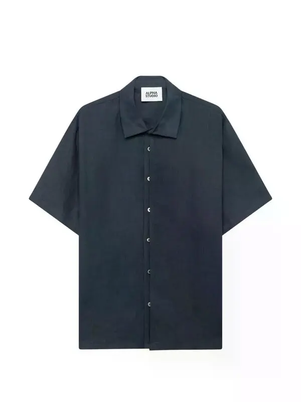 Alpha Studio Short-sleeve Shirt - Blue