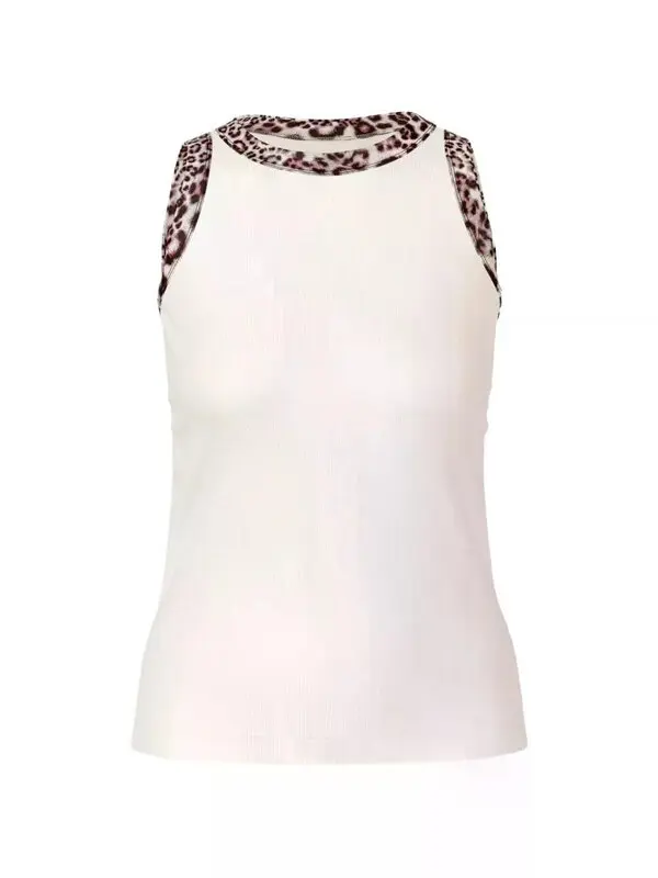 MARCCAIN Animal-print Ribbed Top