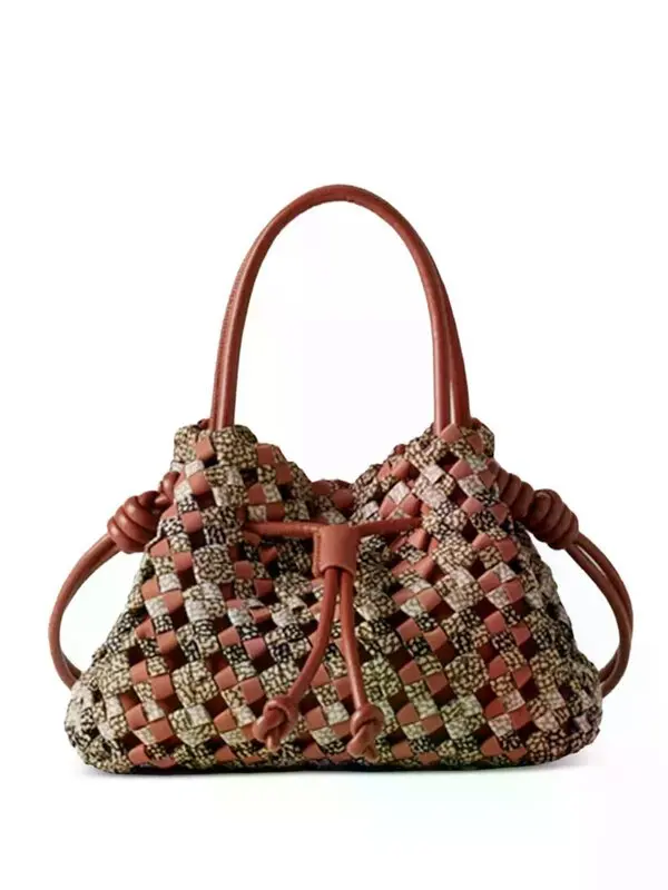 Borbonese Mini Woven Tote Bag