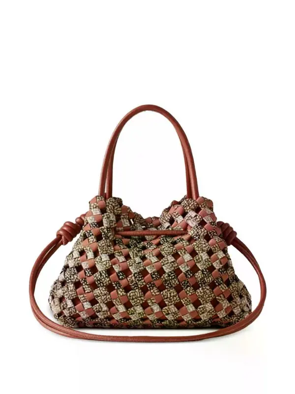 Borbonese Mini Woven Tote Bag