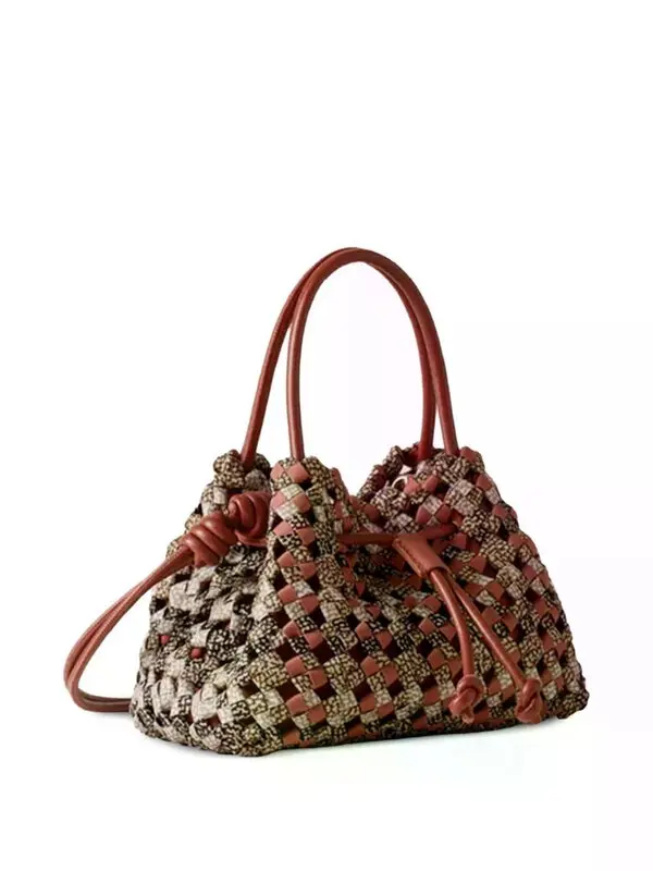 Borbonese Mini Woven Tote Bag