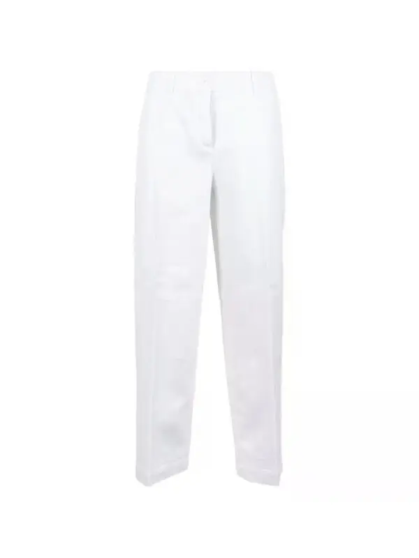 VIA MASINI 80 Straight-leg Trousers - White