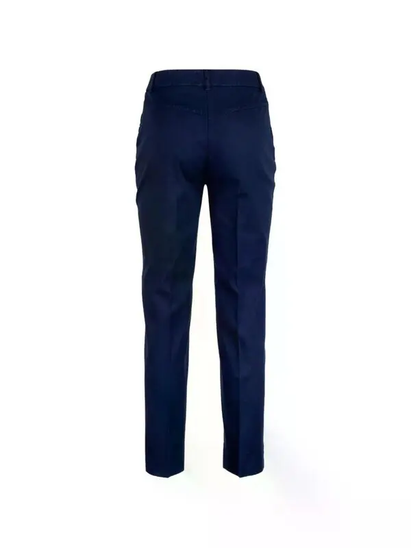 VIA MASINI 80 Slim-cut Trousers - Blue