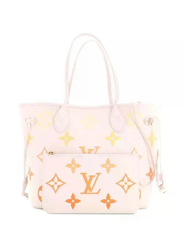 LOUIS VUITTON Neverfull Nm Degrade Monogram Empreinte Giant Mm Tote Bag - Neutrals