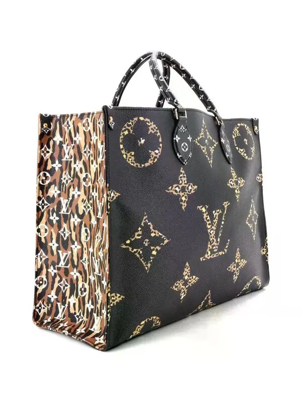 LOUIS VUITTON Onthego Limited Edition Jungle Monogram Giant Gm Tote Bag