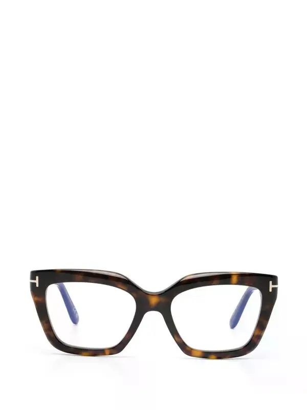 TOM FORD Geometric Eyeglasses - Brown