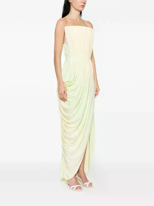Stella McCartney Midi Draped Dress - Yellow