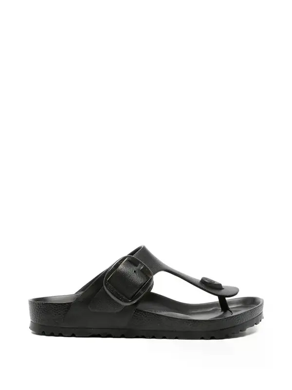 BIRKENSTOCK Gizeh Buckle Slides - Black