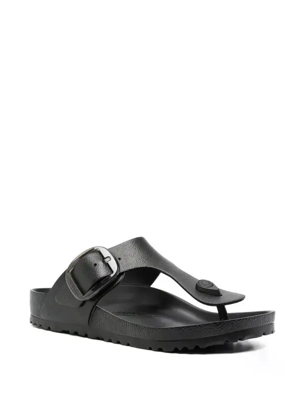 BIRKENSTOCK Gizeh Oversized-buckle Thong Sandals - Black