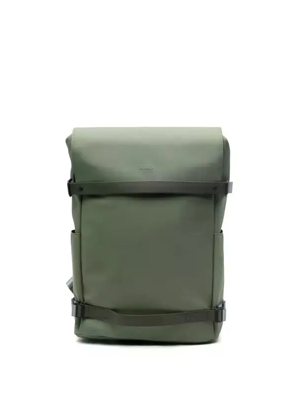 Rains Otg W3 Flap-closure Backpack - Green