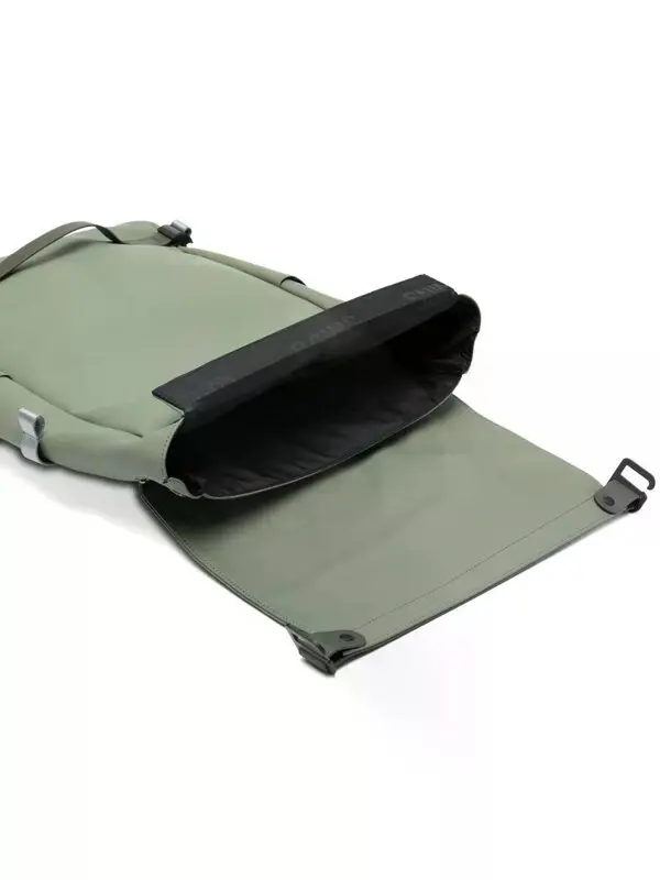 Rains Otg W3 Flap-closure Backpack - Green