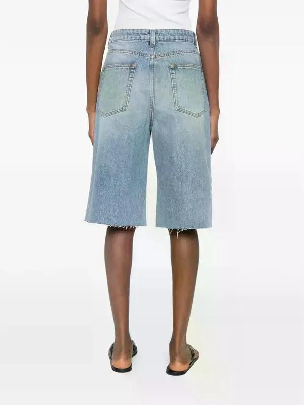 RÓHE Belt-loops Raw Hem Shorts