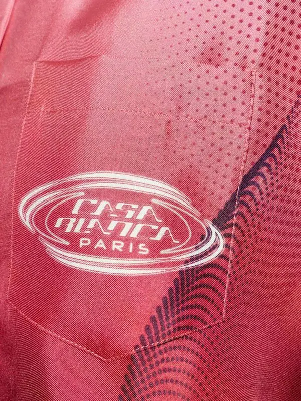 Casablanca Gradient-effect Polo Shirt - Pink