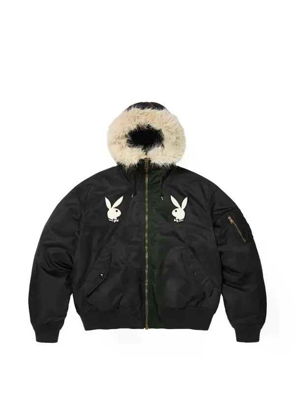 Supreme X Playboy Logo-appliqué Jacket
