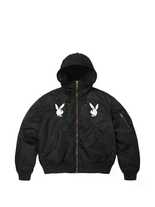 Supreme X Playboy Logo-appliqué Jacket