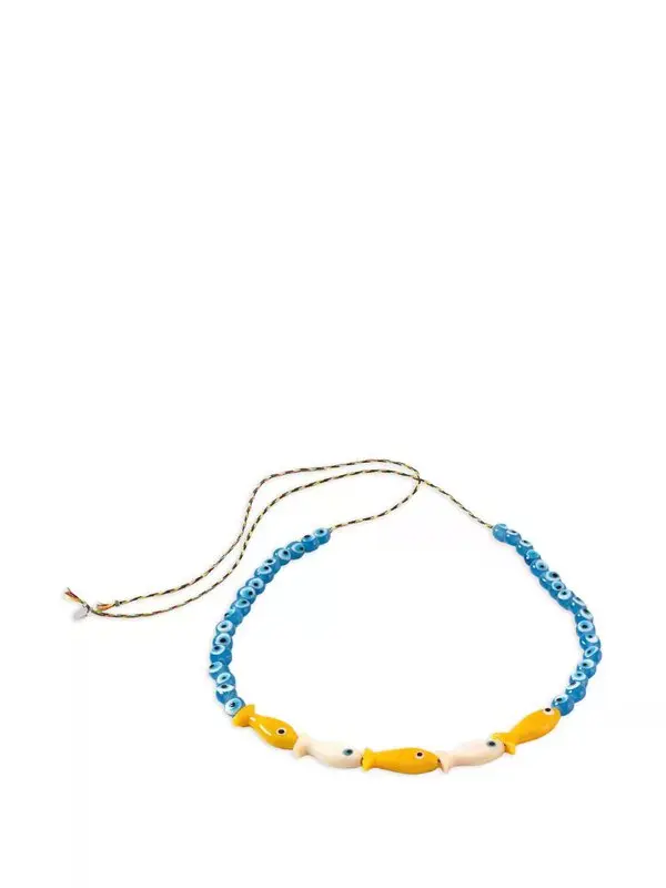 SORBET ISLAND Beaded Bracelet With Fish Detail - Blue