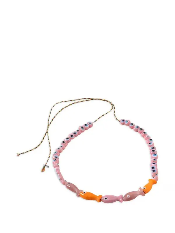 SORBET ISLAND Fish Beaded Bracelet - Pink