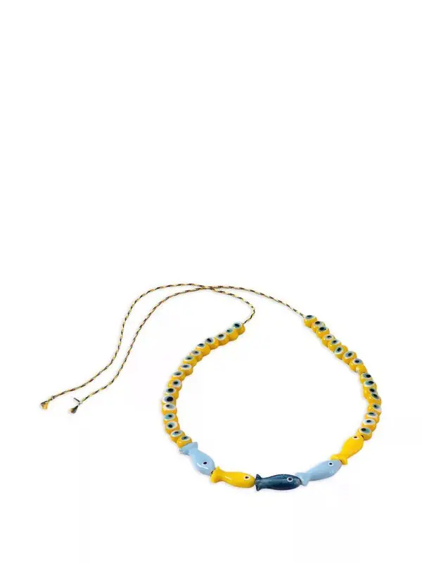 SORBET ISLAND Beaded Fish Bracelet - Yellow