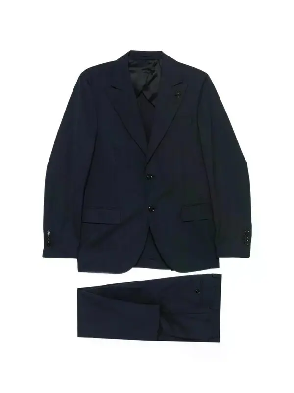 LARDINI Pinstripe Suit - Blue