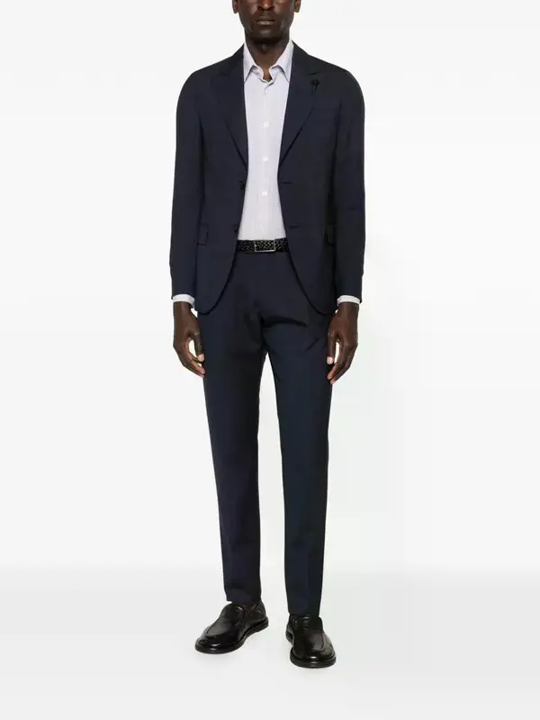LARDINI Pinstripe Suit - Blue