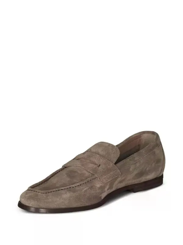 DOUCAL'S Suede Flat Loafers - Neutrals