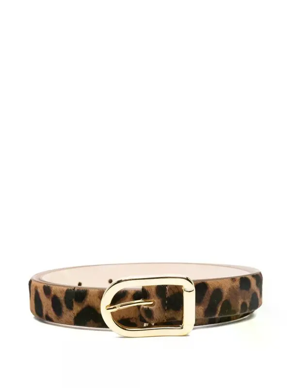 DEHANCHE Mija Animal-print Belt - Neutrals