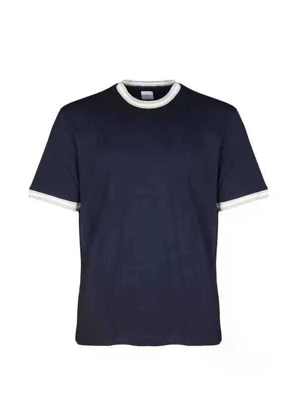 Eleventy Trimmed T-shirt - Blue