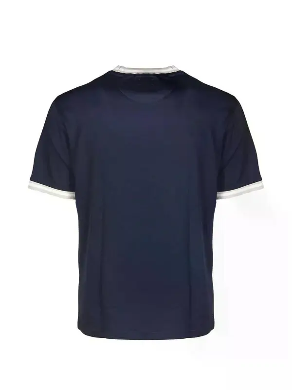 Eleventy Trimmed T-shirt - Blue