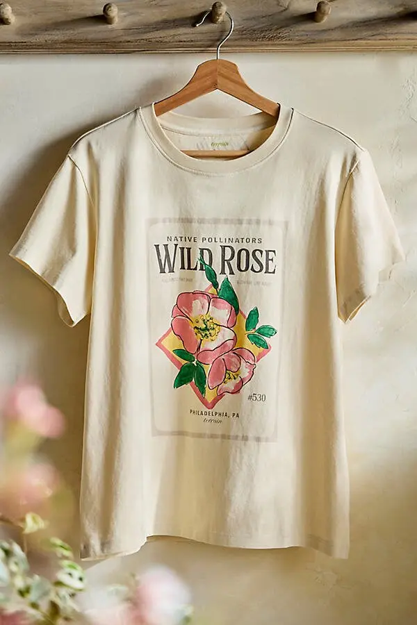 TERRAIN Seed Packet T-shirt - Wild Rose
