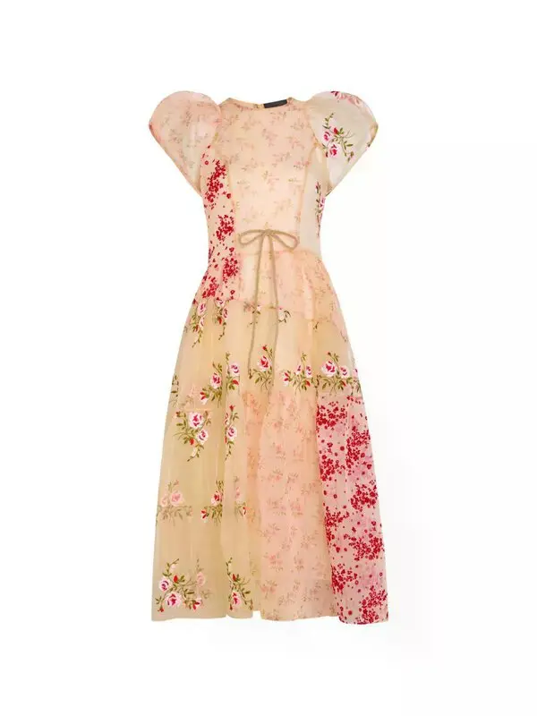 Simone Rocha Floral-pattern Midi Dress