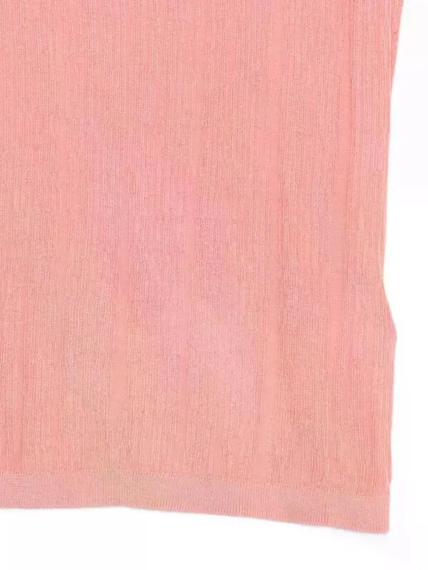 JOSEPH Calife Crinkle Rib Knit Tank Top - Pink