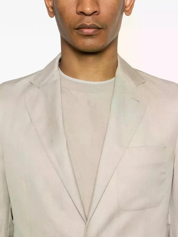 Canali Single-breasted Blazer - Neutrals
