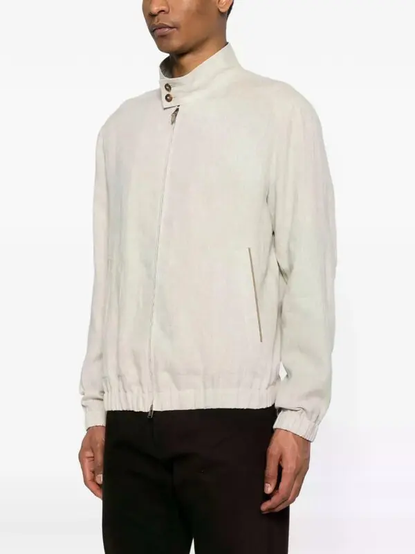 Canali Zip-up Jacket - Neutrals