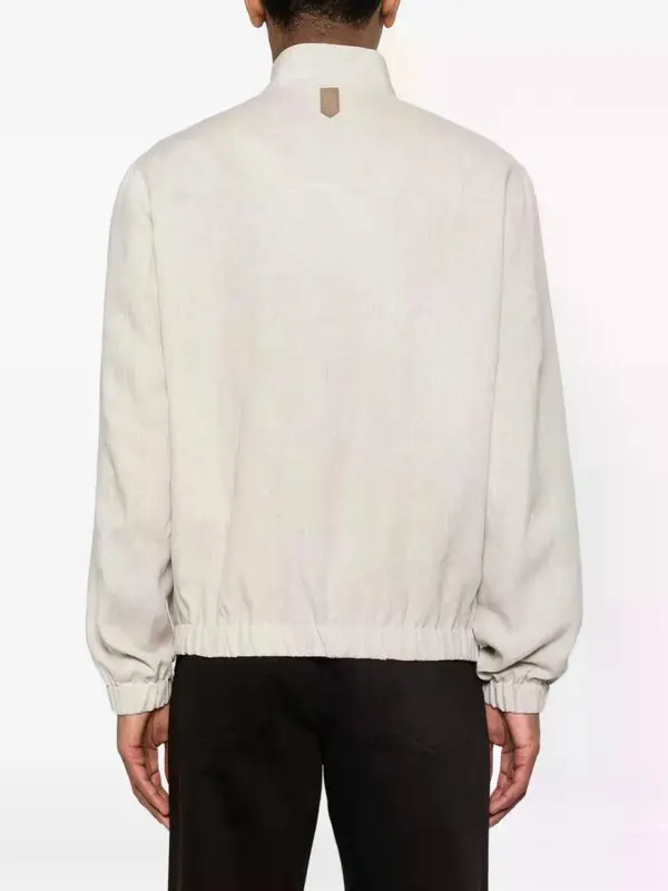 Canali Zip-up Jacket - Neutrals