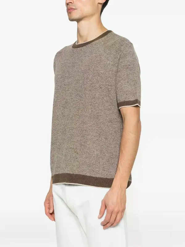Canali Trimmed Short-sleeve T-shirt