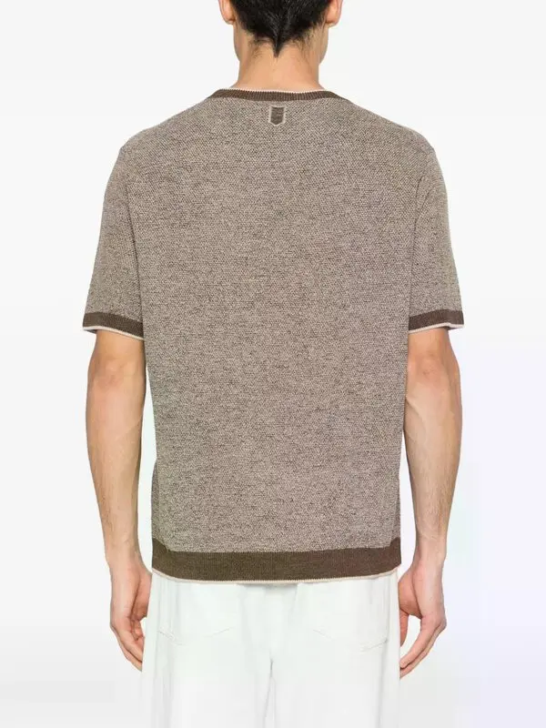 Canali Trimmed Short-sleeve T-shirt