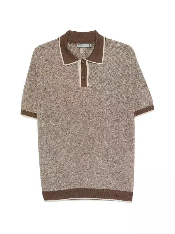Canali Textured Polo Shirt